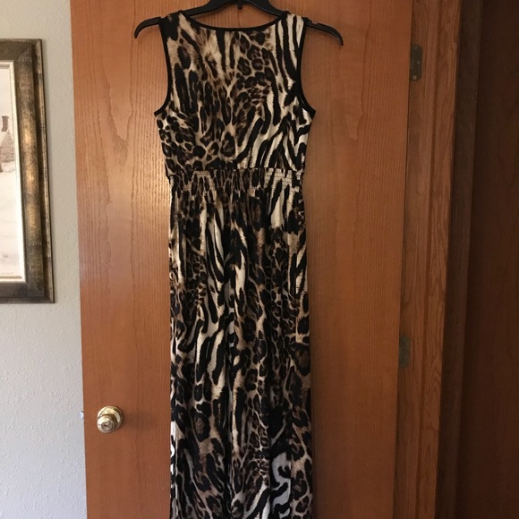 AB Studio | Dresses | Leopard Print Maxi Dress By Ab Studio | Poshmark